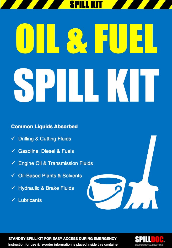 Oil & Fuel Spill Kit Sign — Spilldoc Singapore