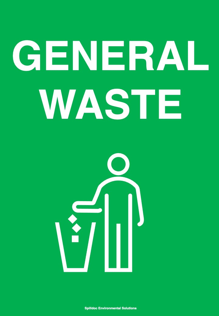General Waste Sign — Spilldoc Singapore