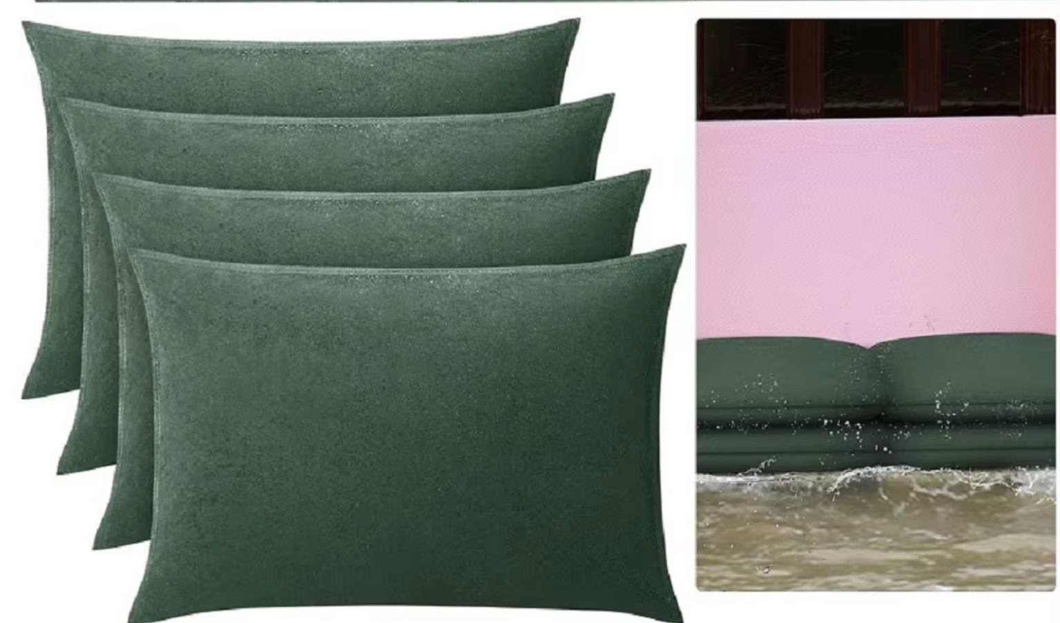 Spilldoc® Water Activated Sandless Sandbags for Flood Barrier 150cm x ...